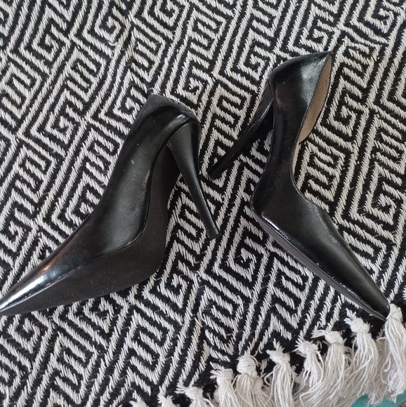 Colin Stuart | Shoes | Colin Stuart Heels In Burgundy Patten Leather ...